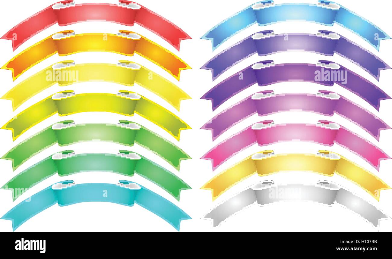 vector ribbons set Stock Vector Image & Art - Alamy