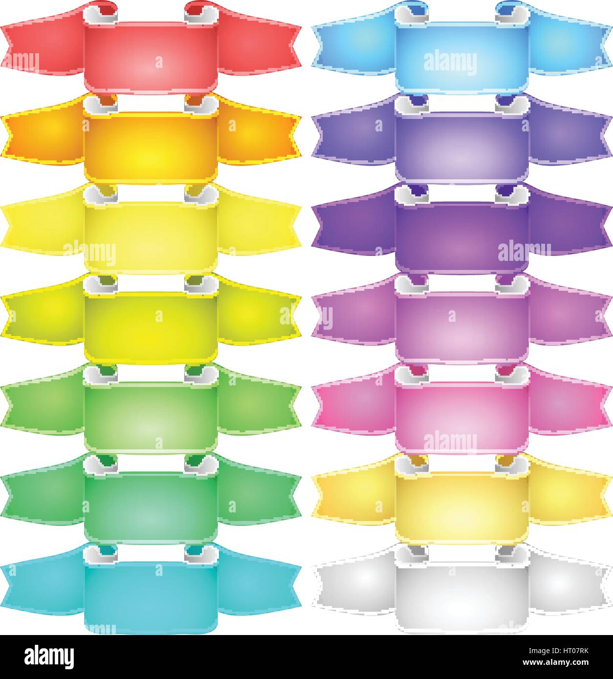 vector ribbons set Stock Vector Image & Art - Alamy