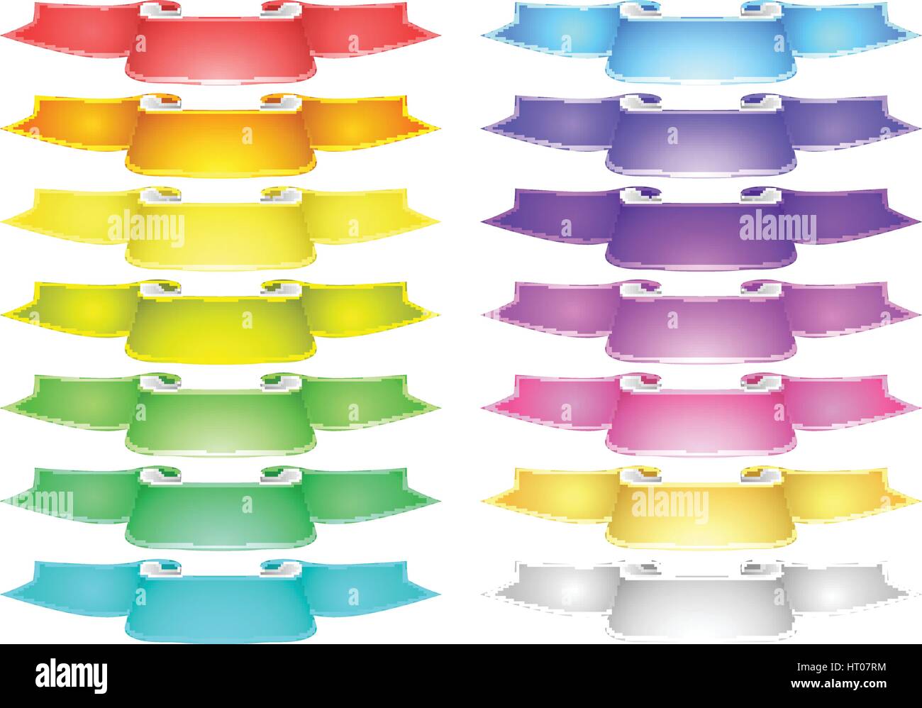 vector ribbons set Stock Vector Image & Art - Alamy