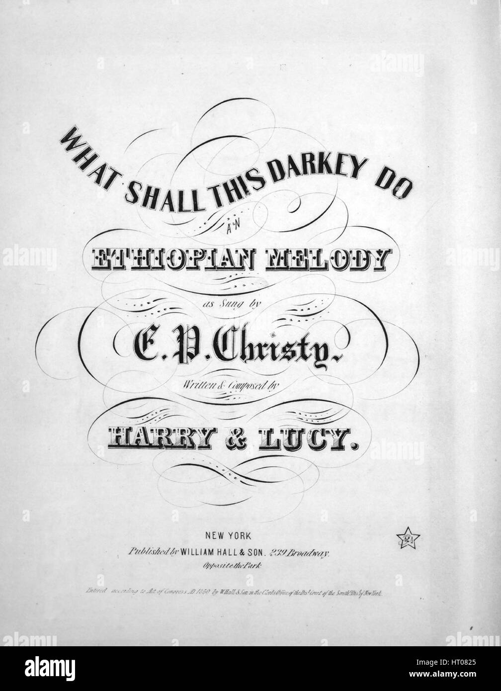 Sheet music cover image of the song 'What Shall This Darkey Do An ...