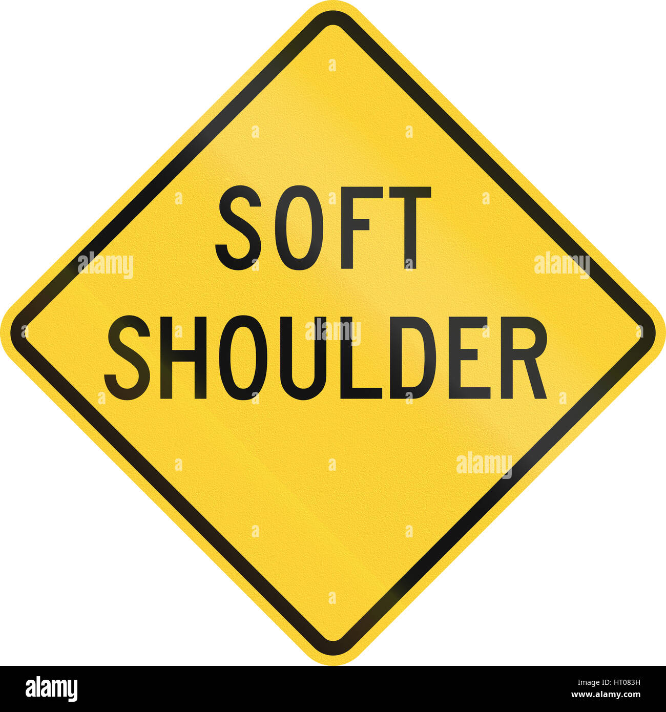 United mutcd road sign shoulder hi-res stock photography and images - Alamy