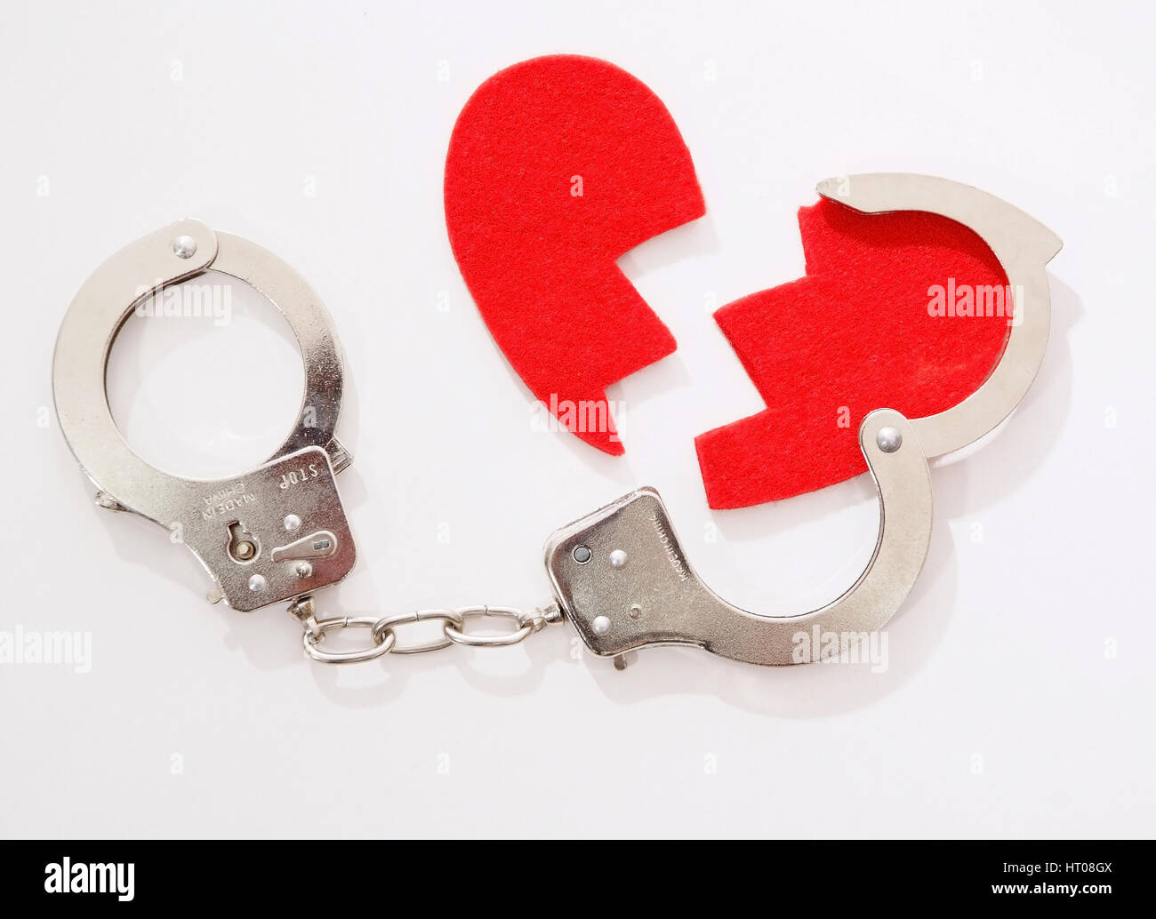Split heart chain hi-res stock photography and images - Alamy