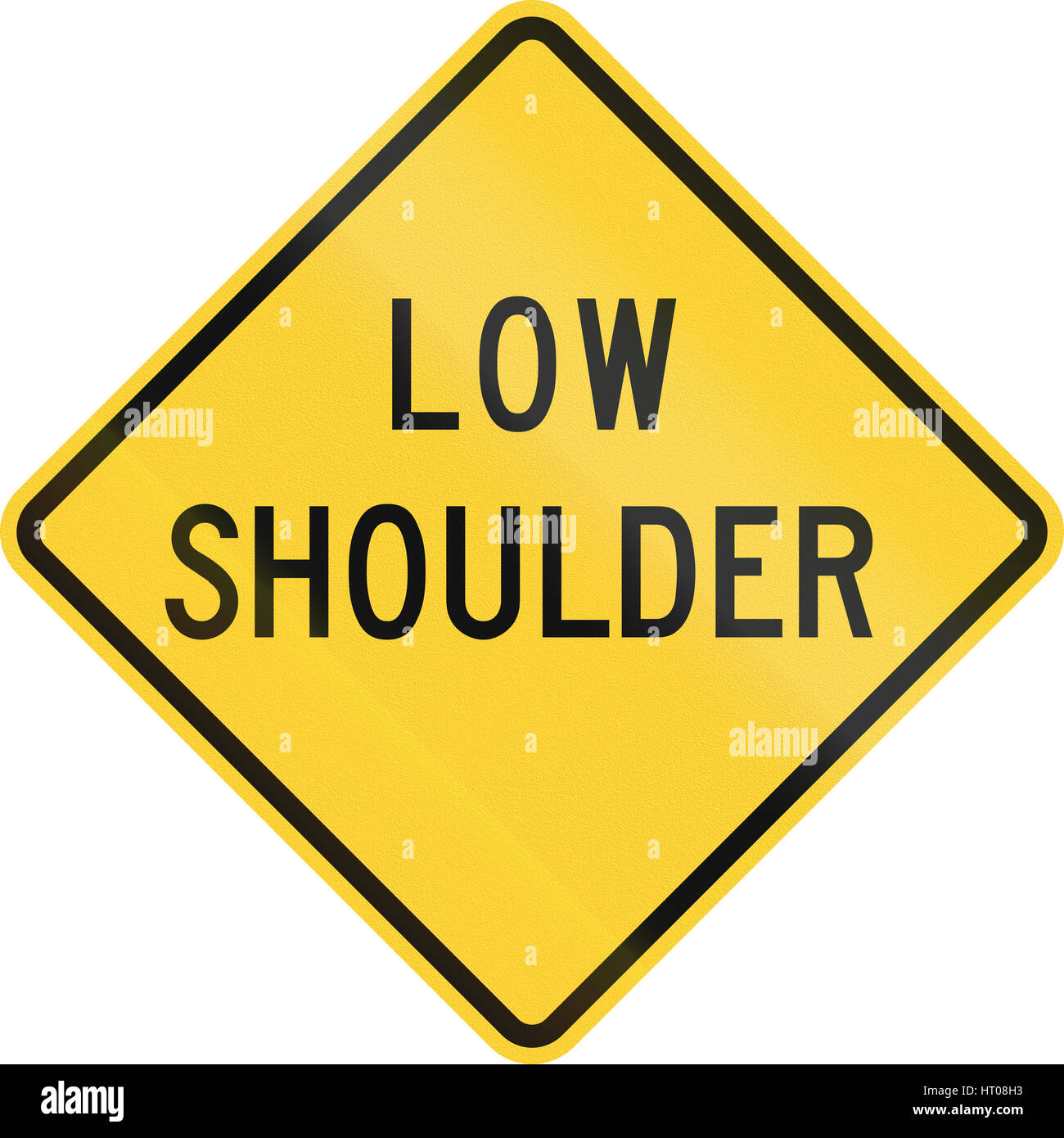 United mutcd road sign shoulder hi-res stock photography and images - Alamy