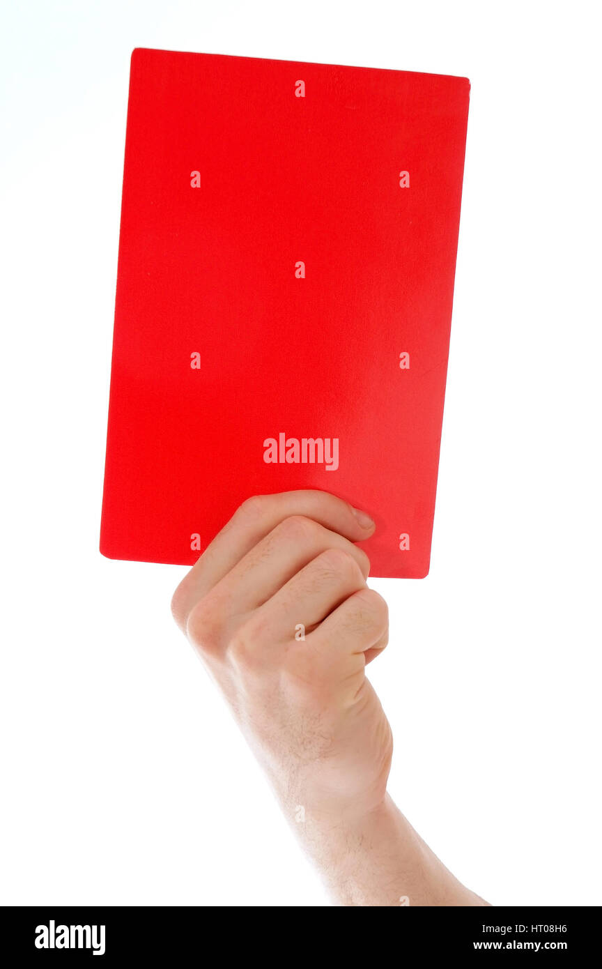 Rote karte Cut Out Stock Images & Pictures - Alamy