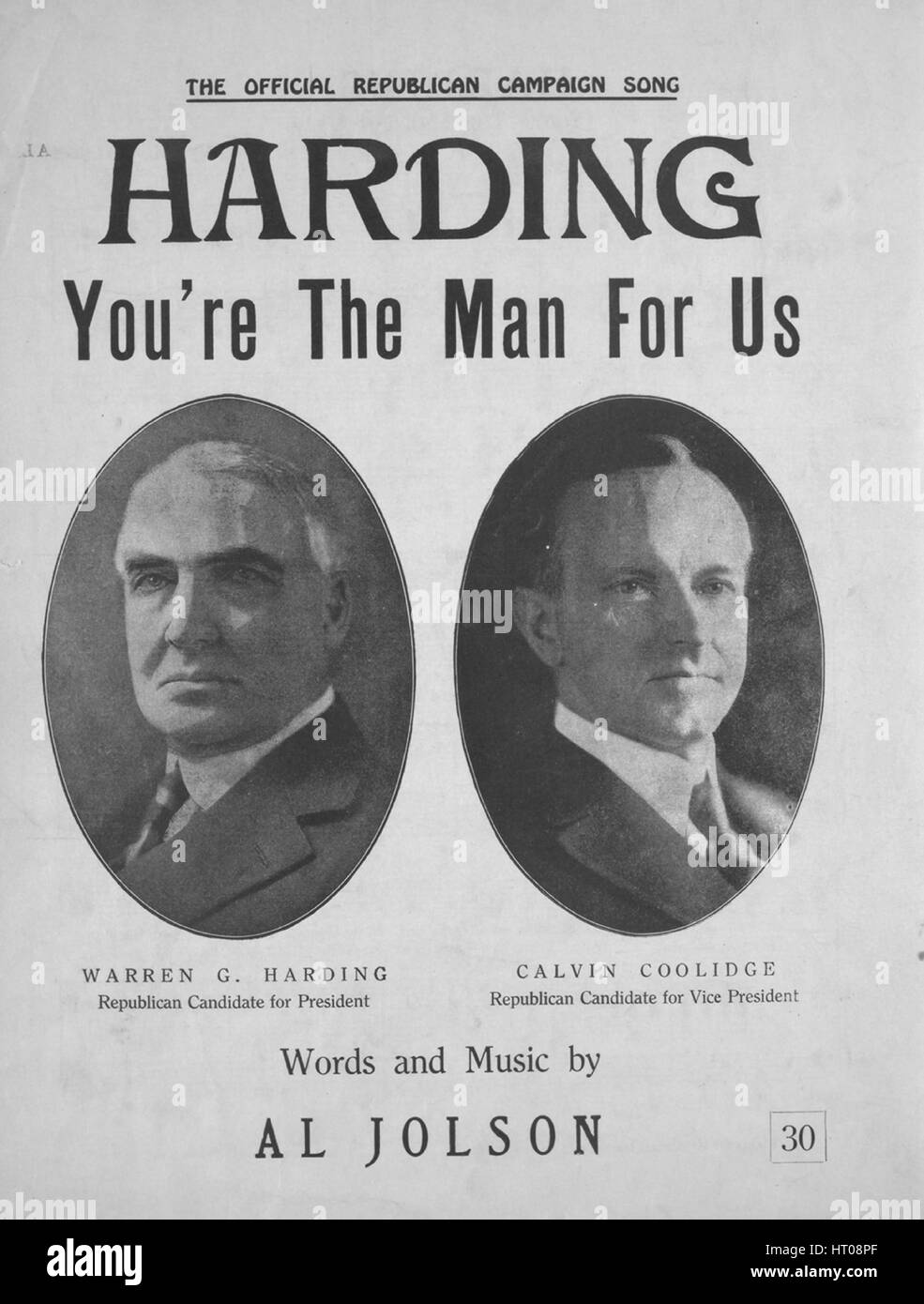 Warren g harding 1920 hi-res stock photography and images - Alamy