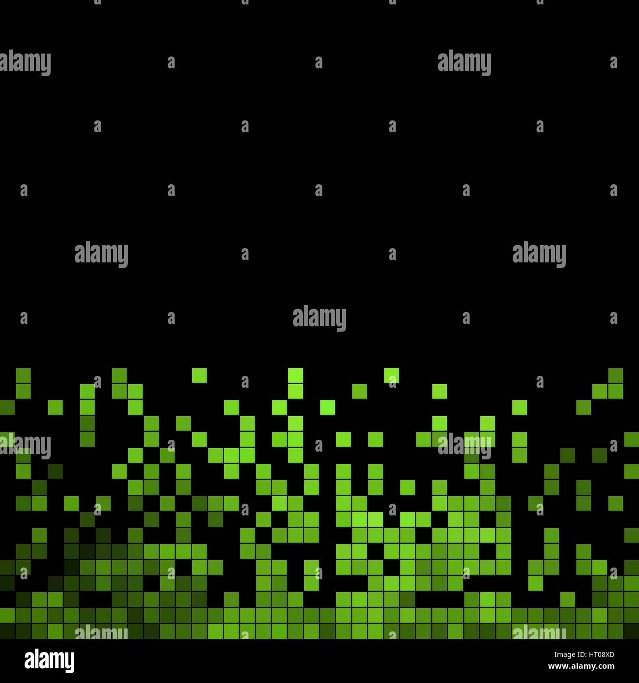 abstract vector square pixel mosaic background - green Stock Vector ...