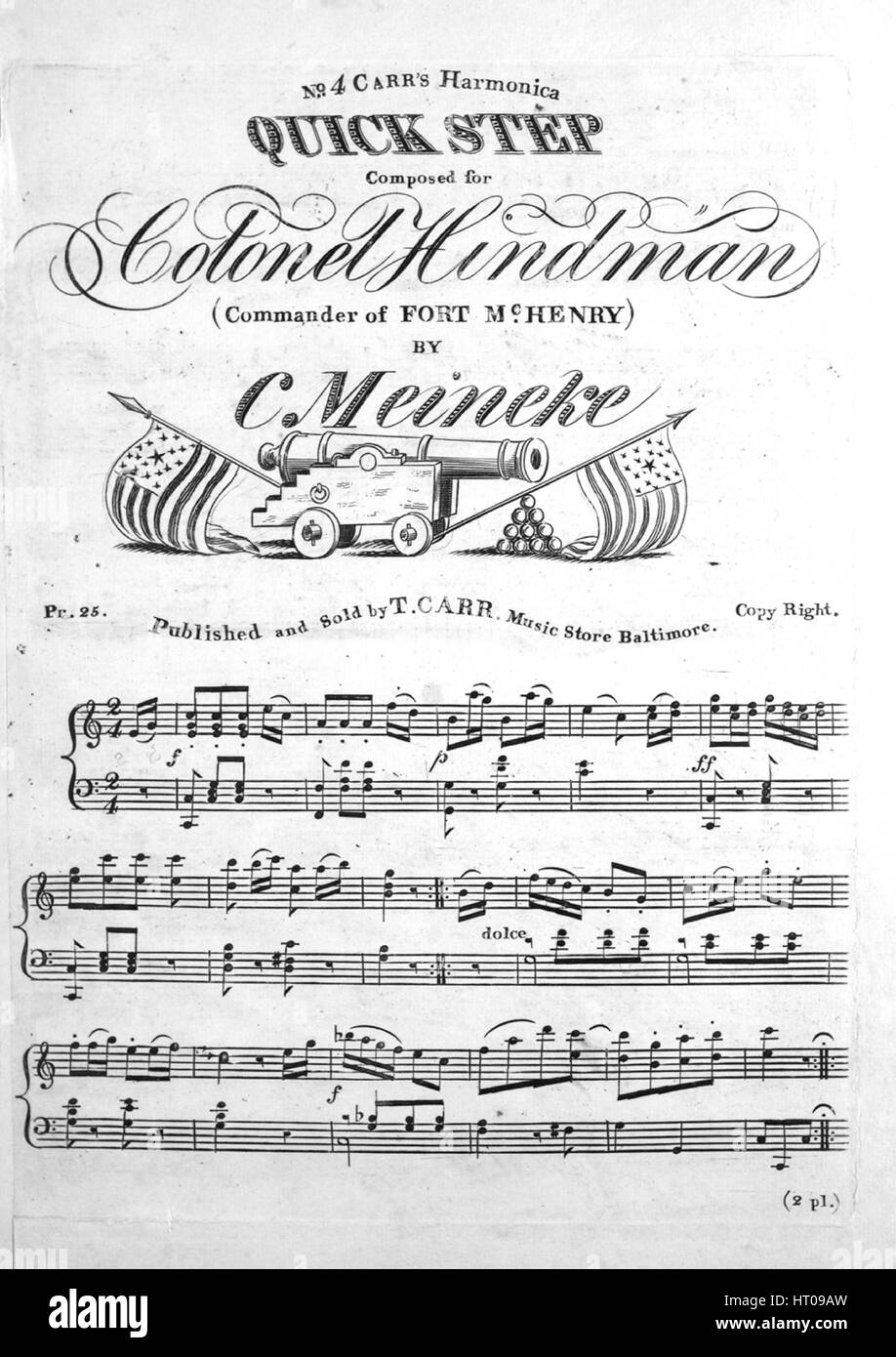 Sheet music cover image of the song 'Quick Step', with original ...