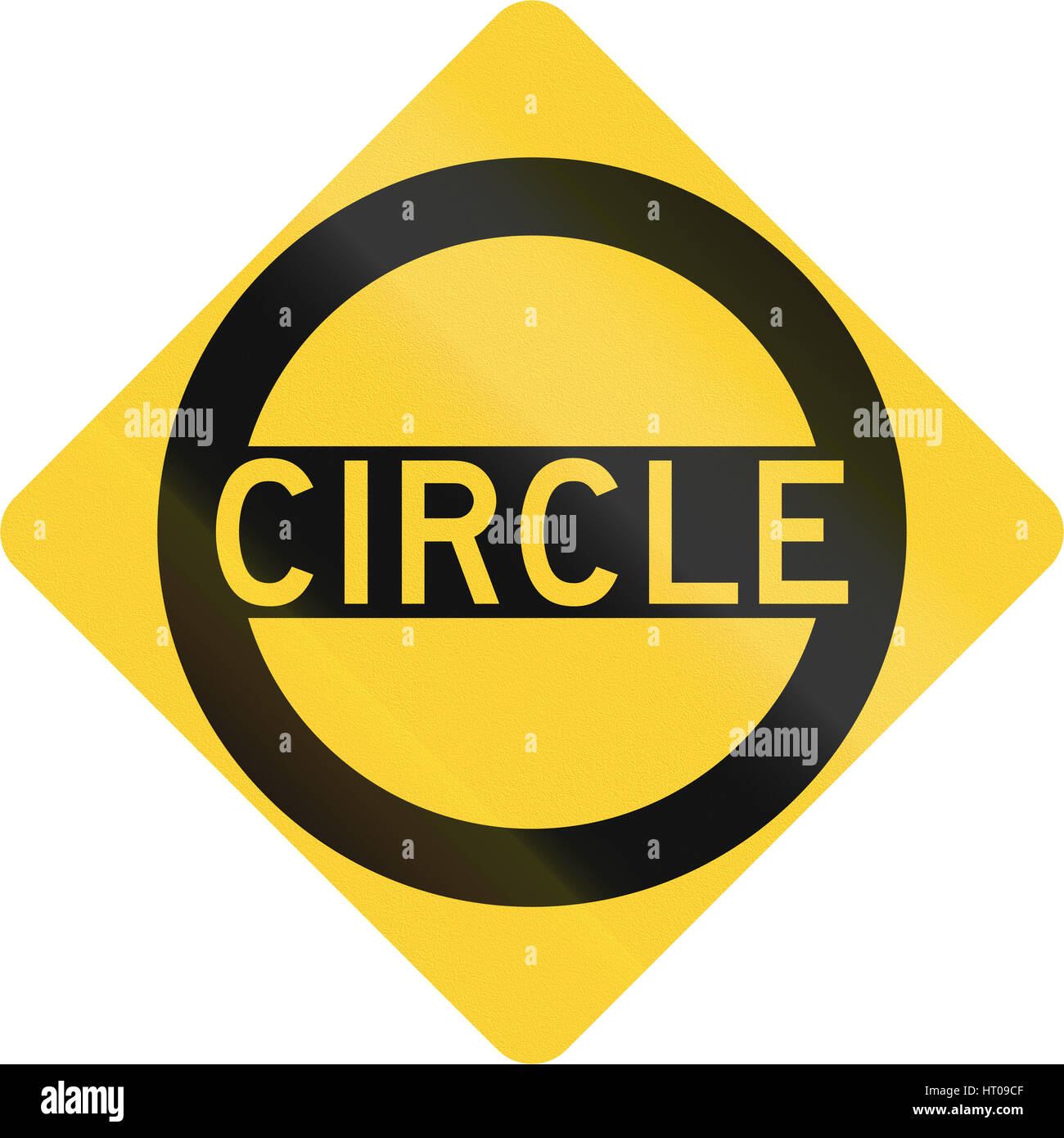 Road sign used in the US state of New Jersey - traffic circle ...