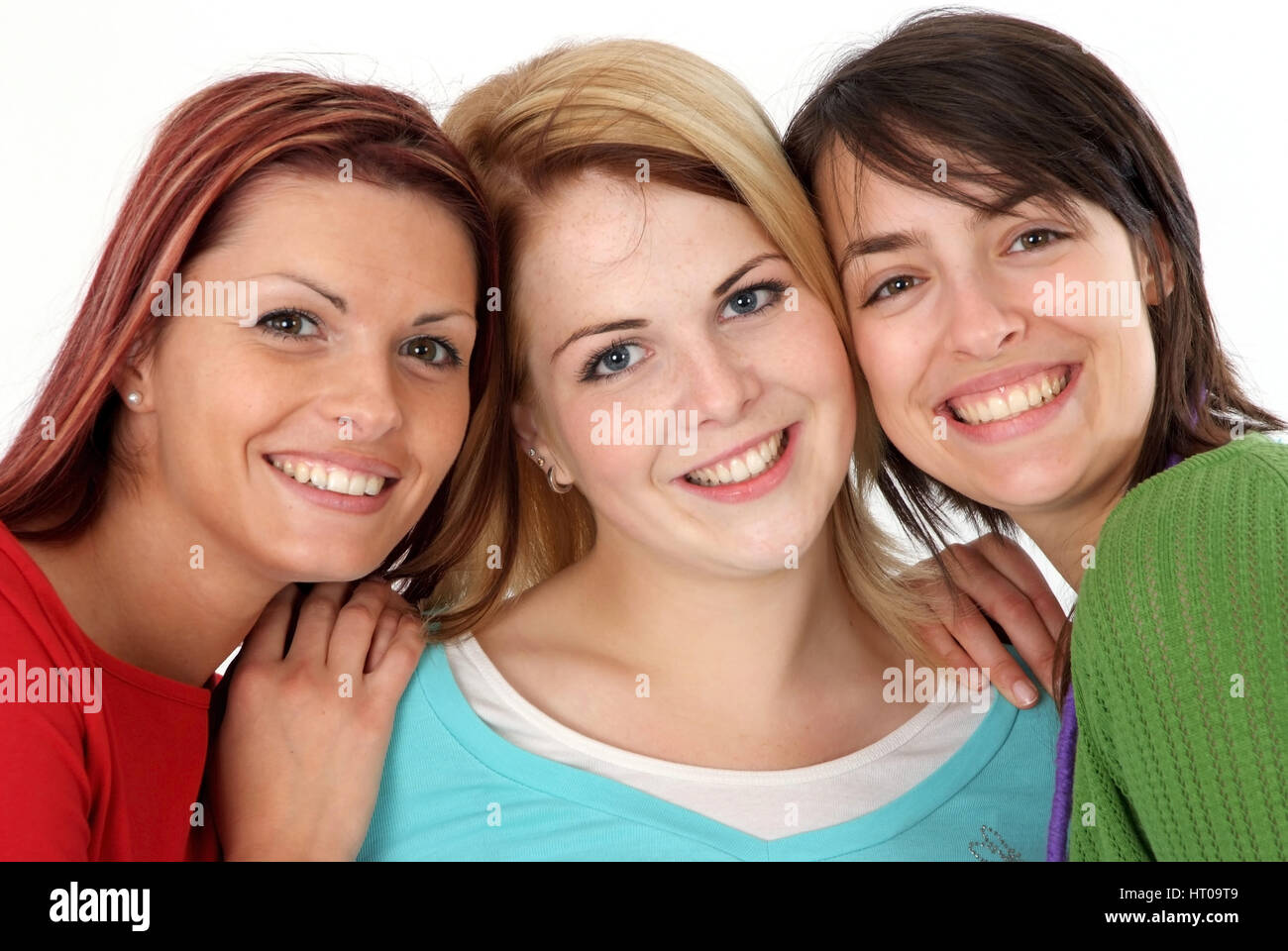 3 Freundinnen - three friends Stock Photo - Alamy