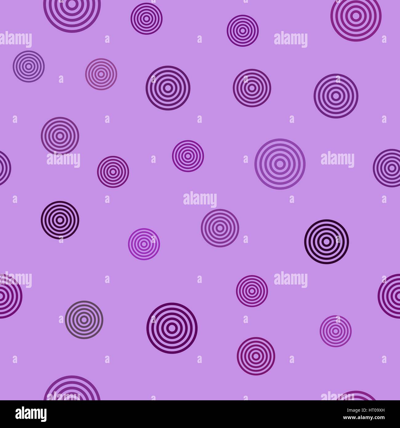 vector seamless pattern - purple concentric circles on lighht purple ...