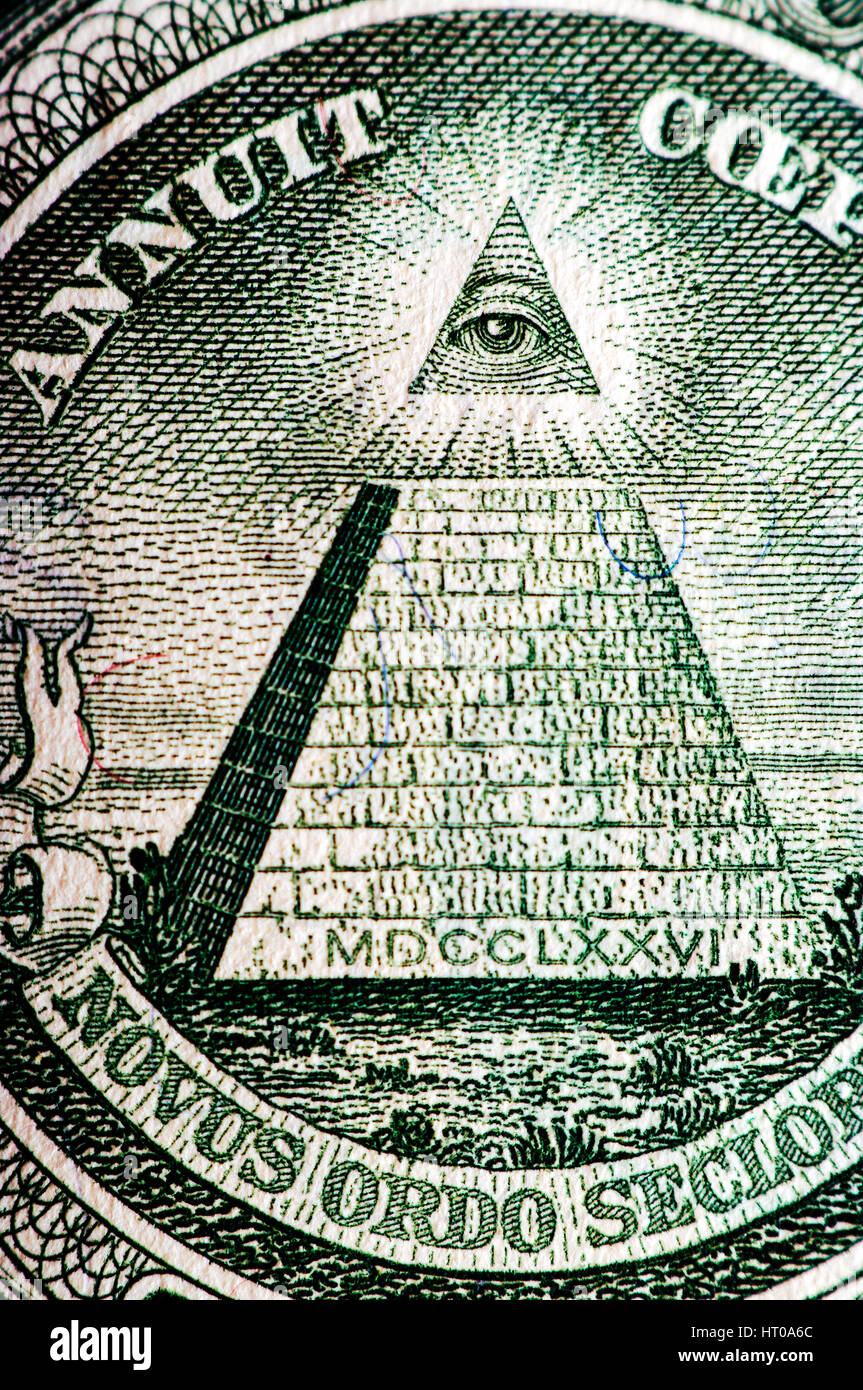 Macro photograph of a one dollar bill Stock Photo - Alamy
