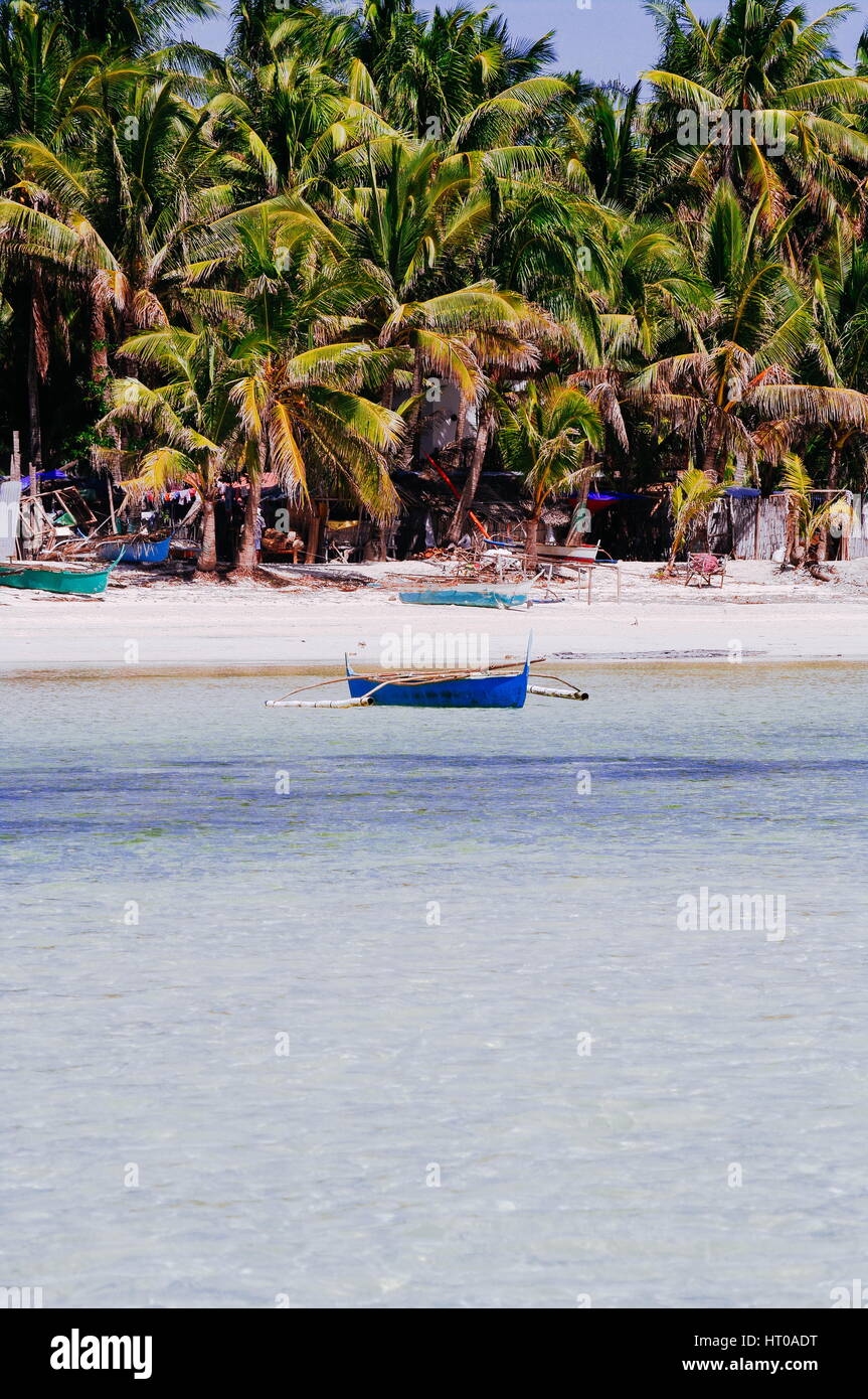 Rural white sand beach on tropical island Stock Photo - Alamy