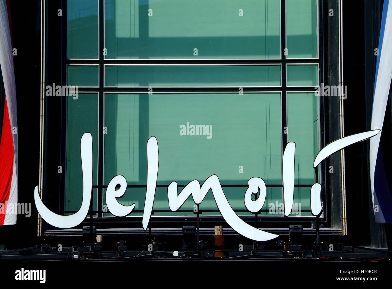 bekanntes Kaufhaus Jelmoli in Zuerich, Schweiz - Swiss department store ...