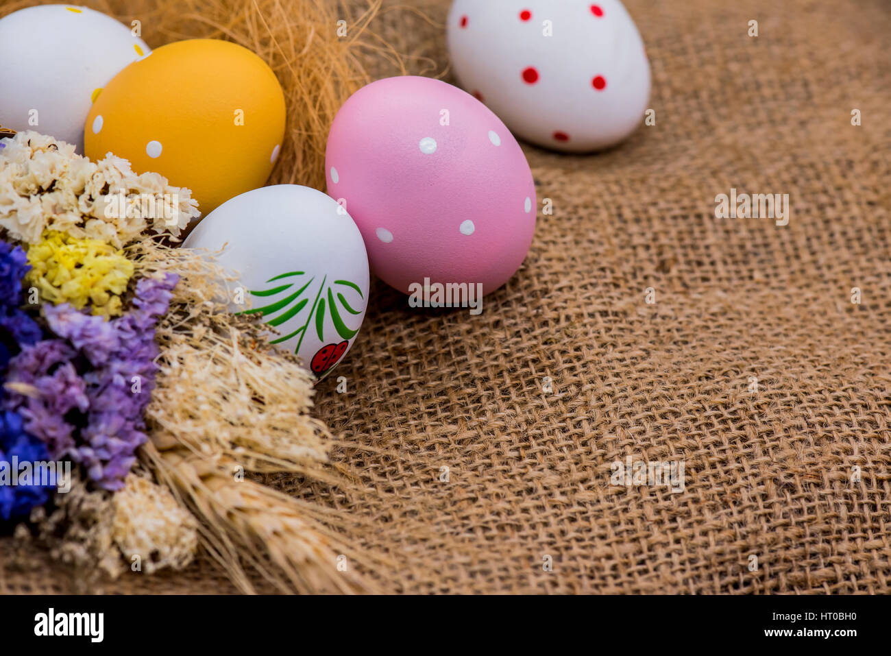Happy Easter day, bunny and egg, Christians worldwide celebrate Stock ...