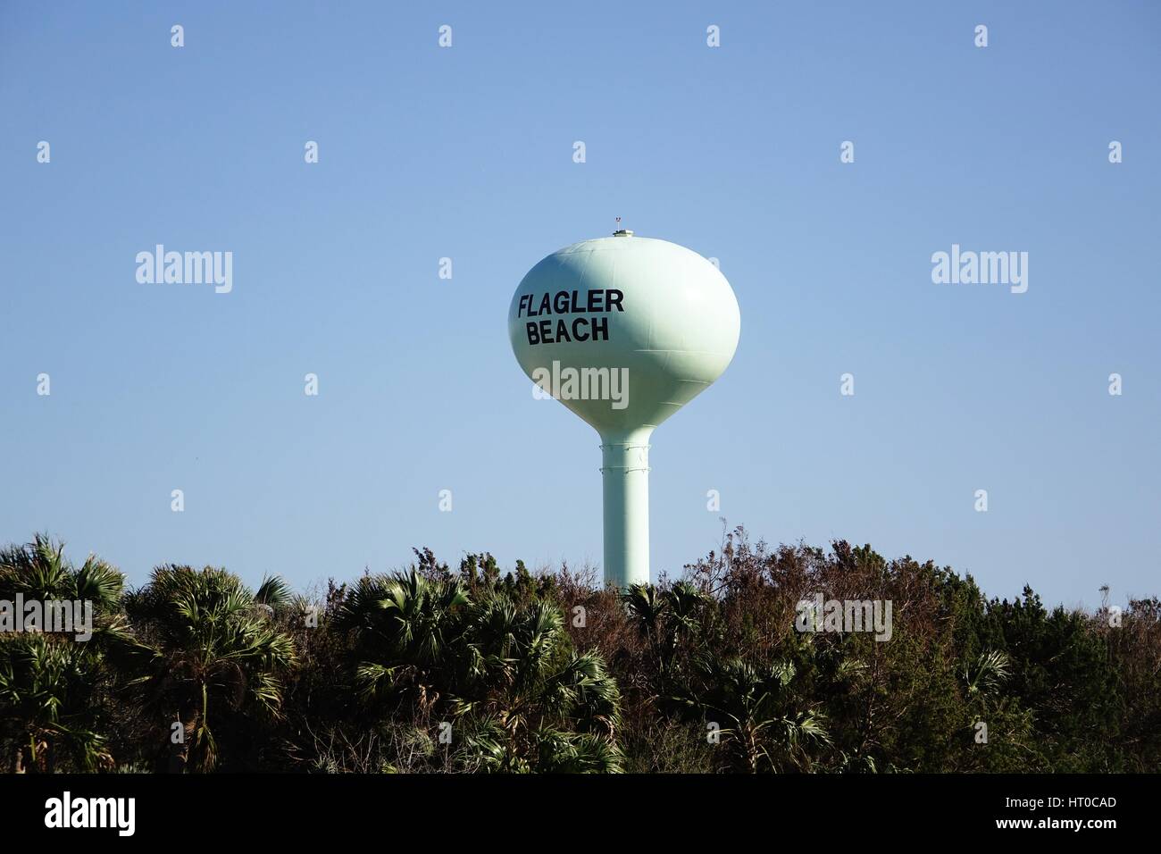 Flagler Beach water tower Stock Photo - Alamy