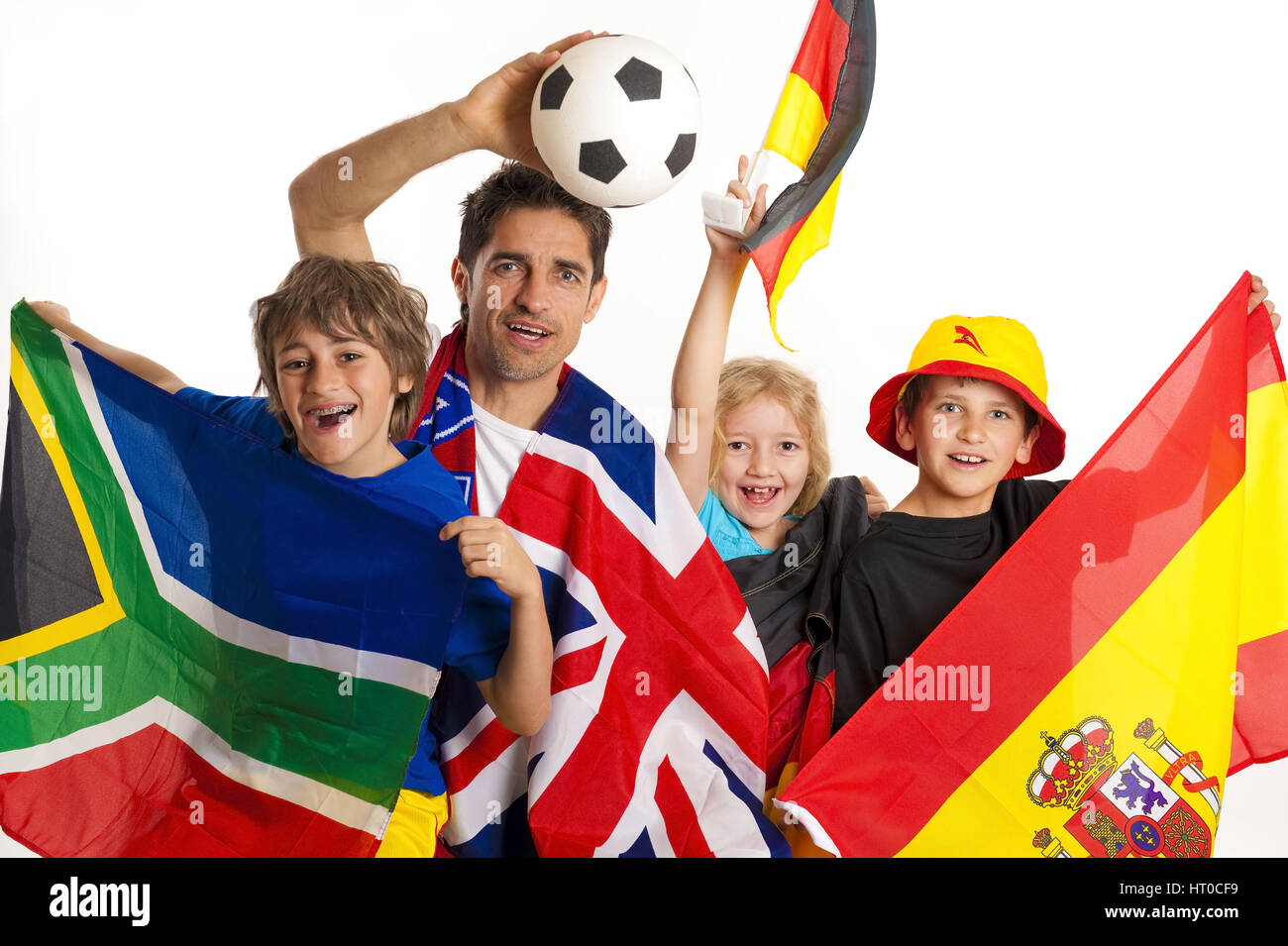 Fu?ballfans, Fu?ball-WM - soccer fans Stock Photo - Alamy