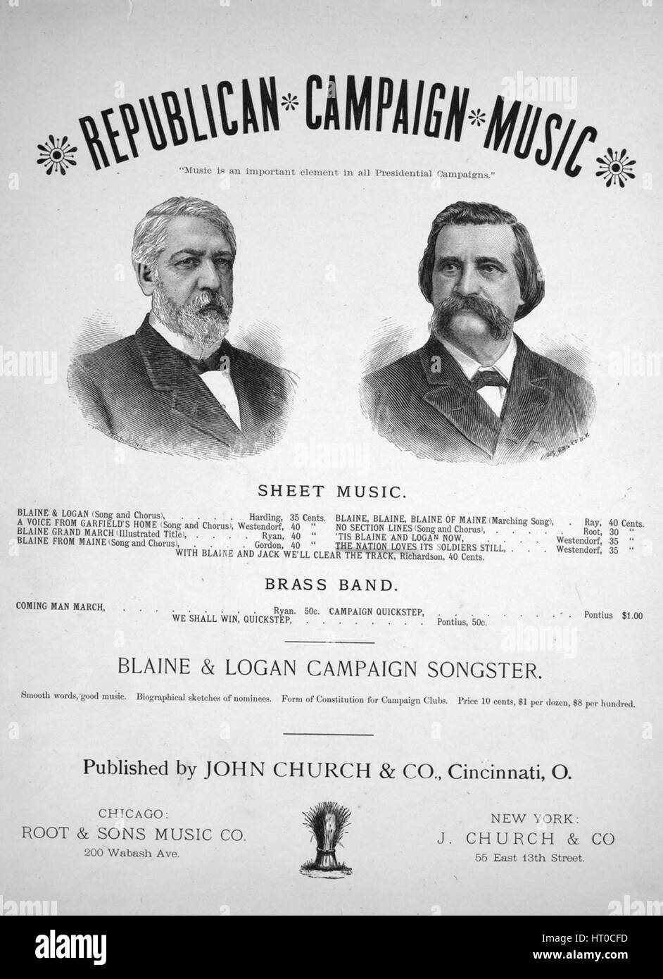 Sheet music cover image of the song 'Republican Campaign Music', with ...