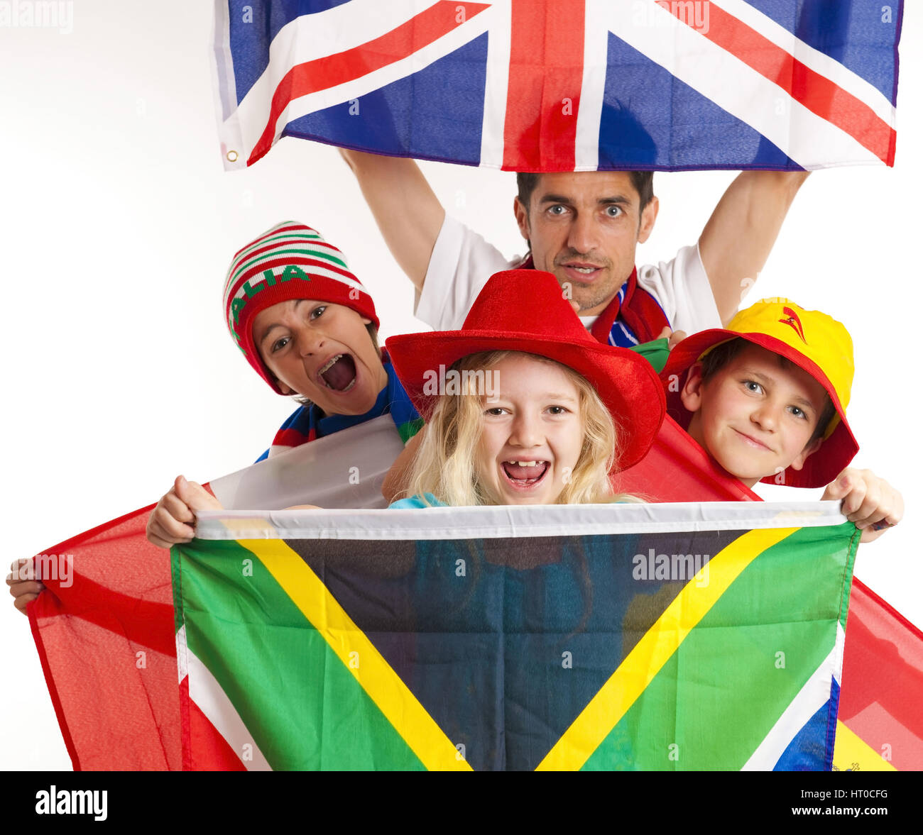 Fu?ballfans, Fu?ball-WM - soccer fans Stock Photo - Alamy