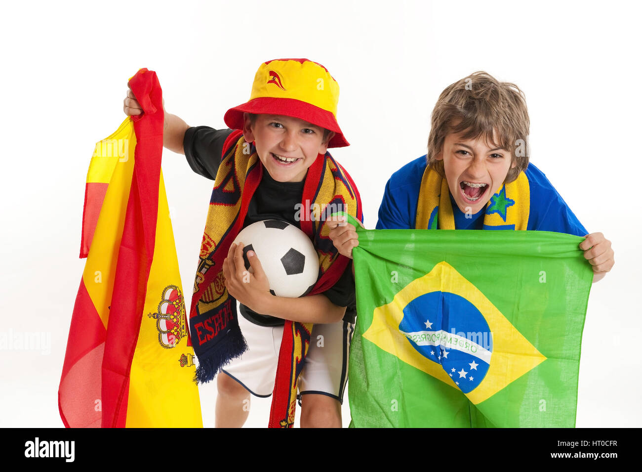 Fu?ballfans, Fu?ball-WM - soccer fans Stock Photo - Alamy