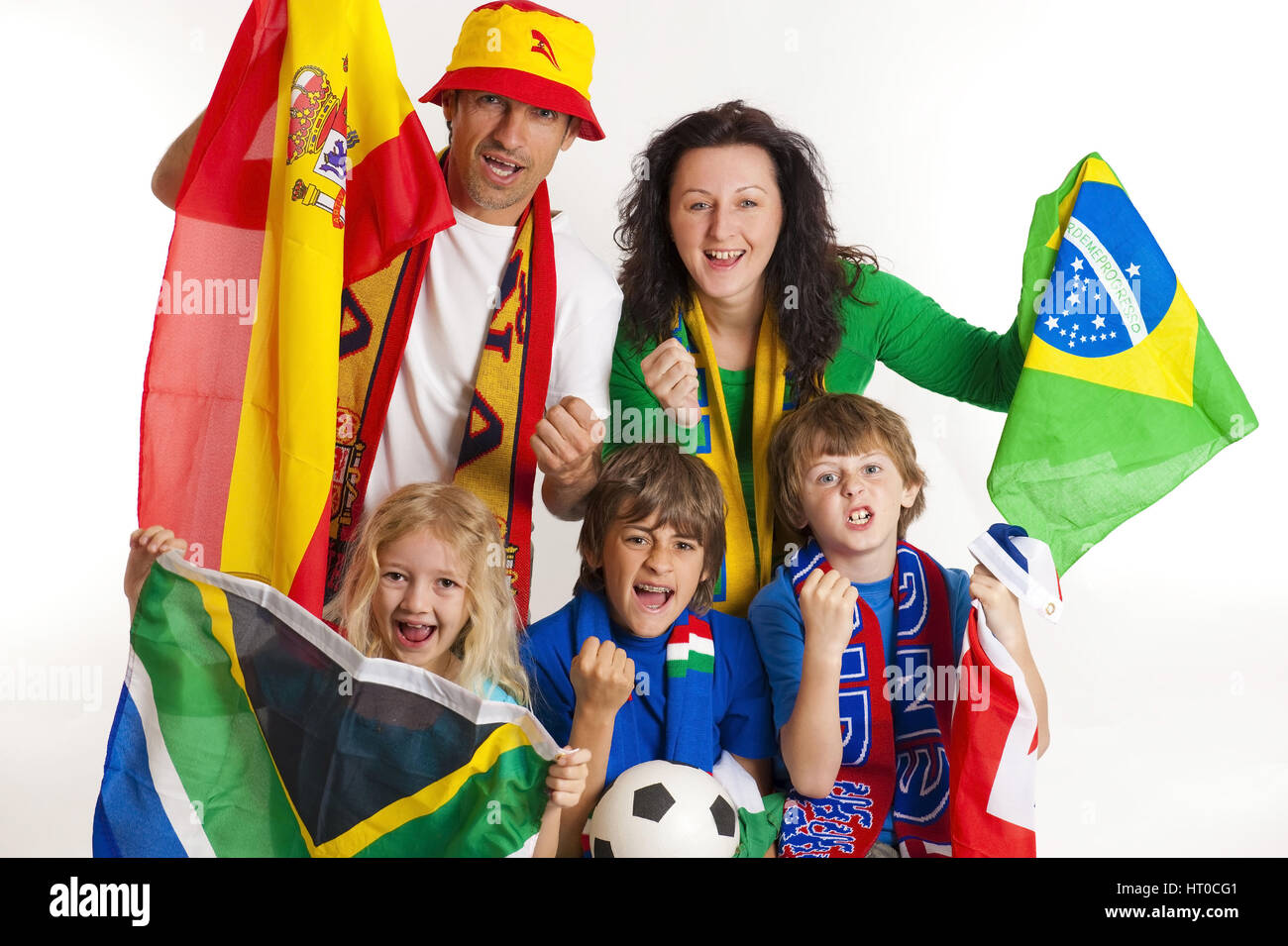 Fu?ballfans, Fu?ball-WM - soccer fans Stock Photo - Alamy