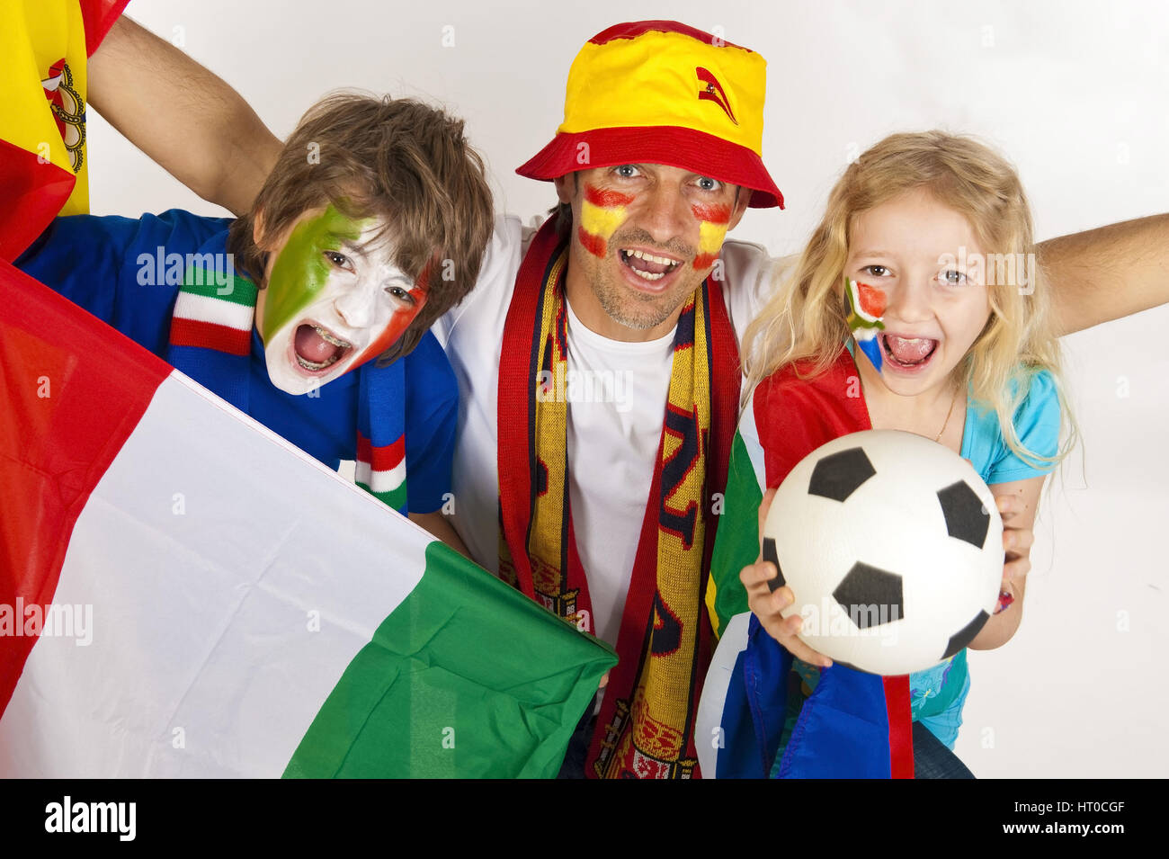 Fu?ballfans, Fu?ball-WM - soccer fans Stock Photo - Alamy