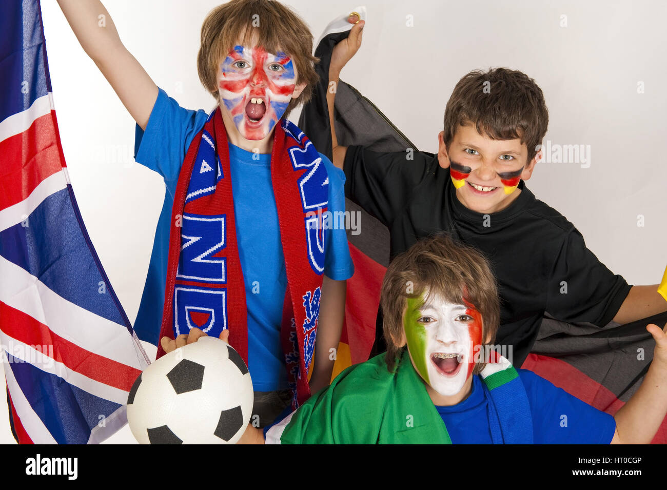 Fu?ballfans, Fu?ball-WM - soccer fans Stock Photo - Alamy