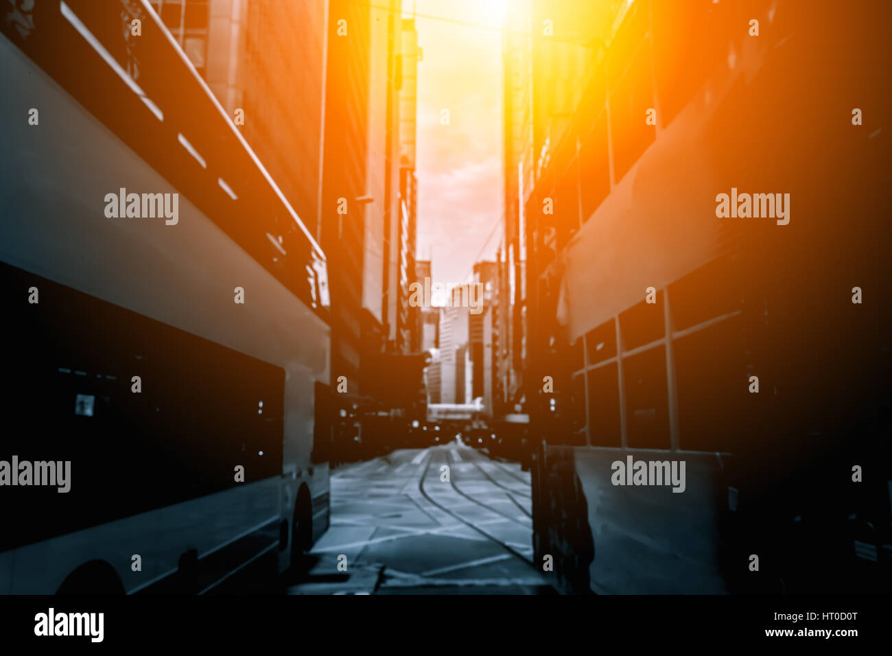 Abstract background of people on the street with sunlight Stock Photo ...