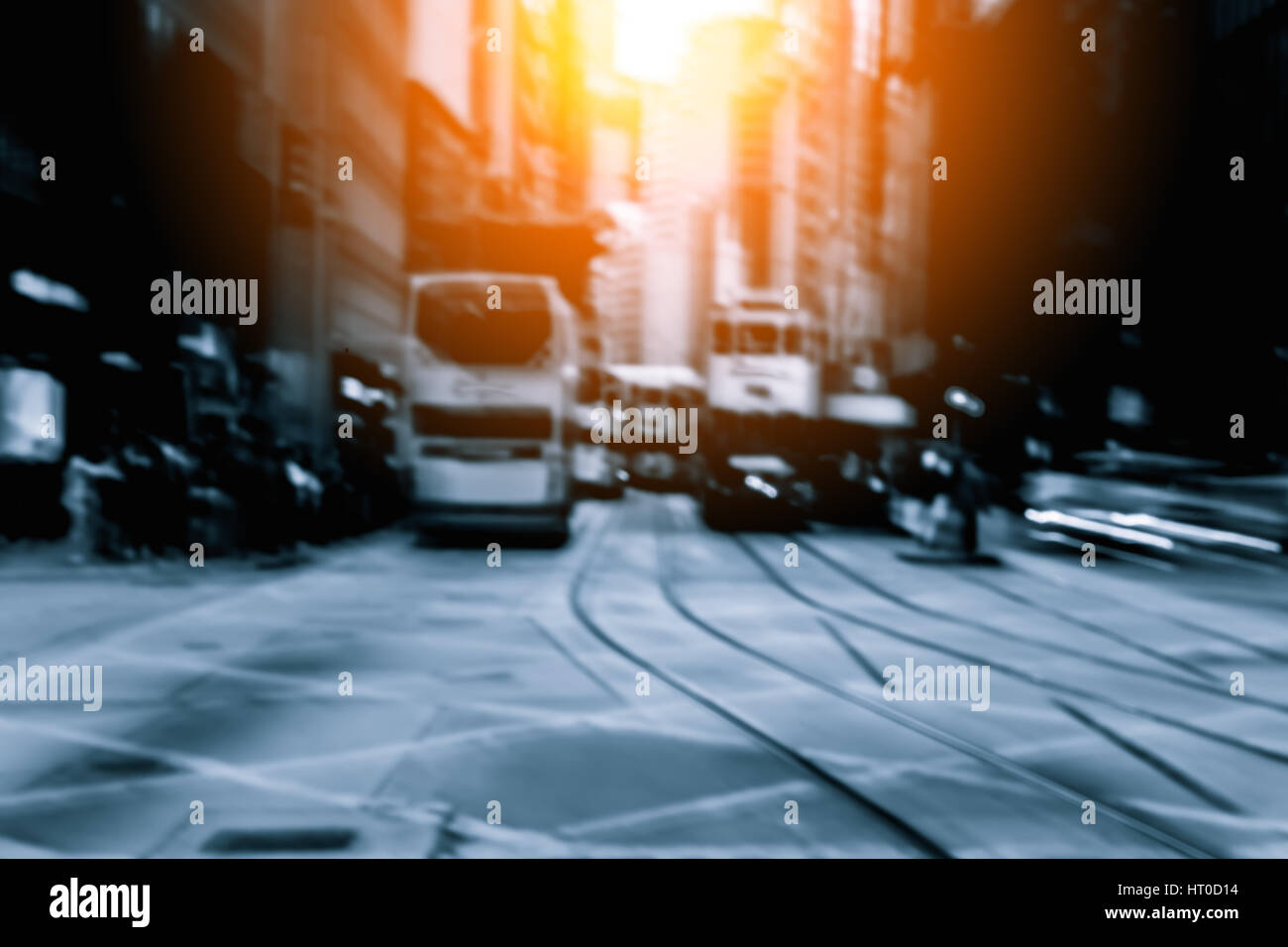 Abstract background of people on the street with sunlight Stock Photo ...