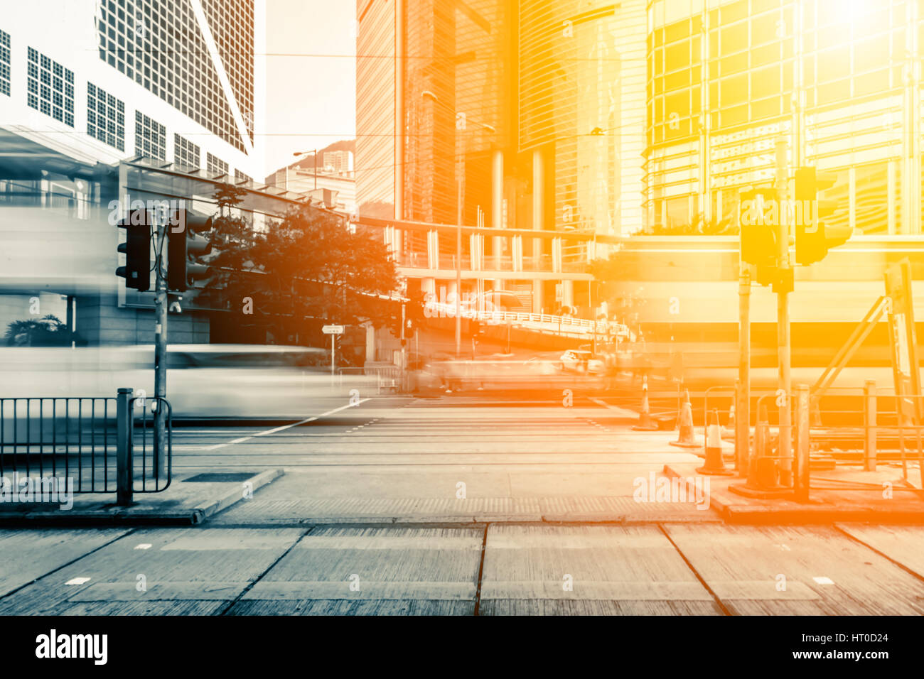 Abstract background of people on the street with sunlight Stock Photo ...