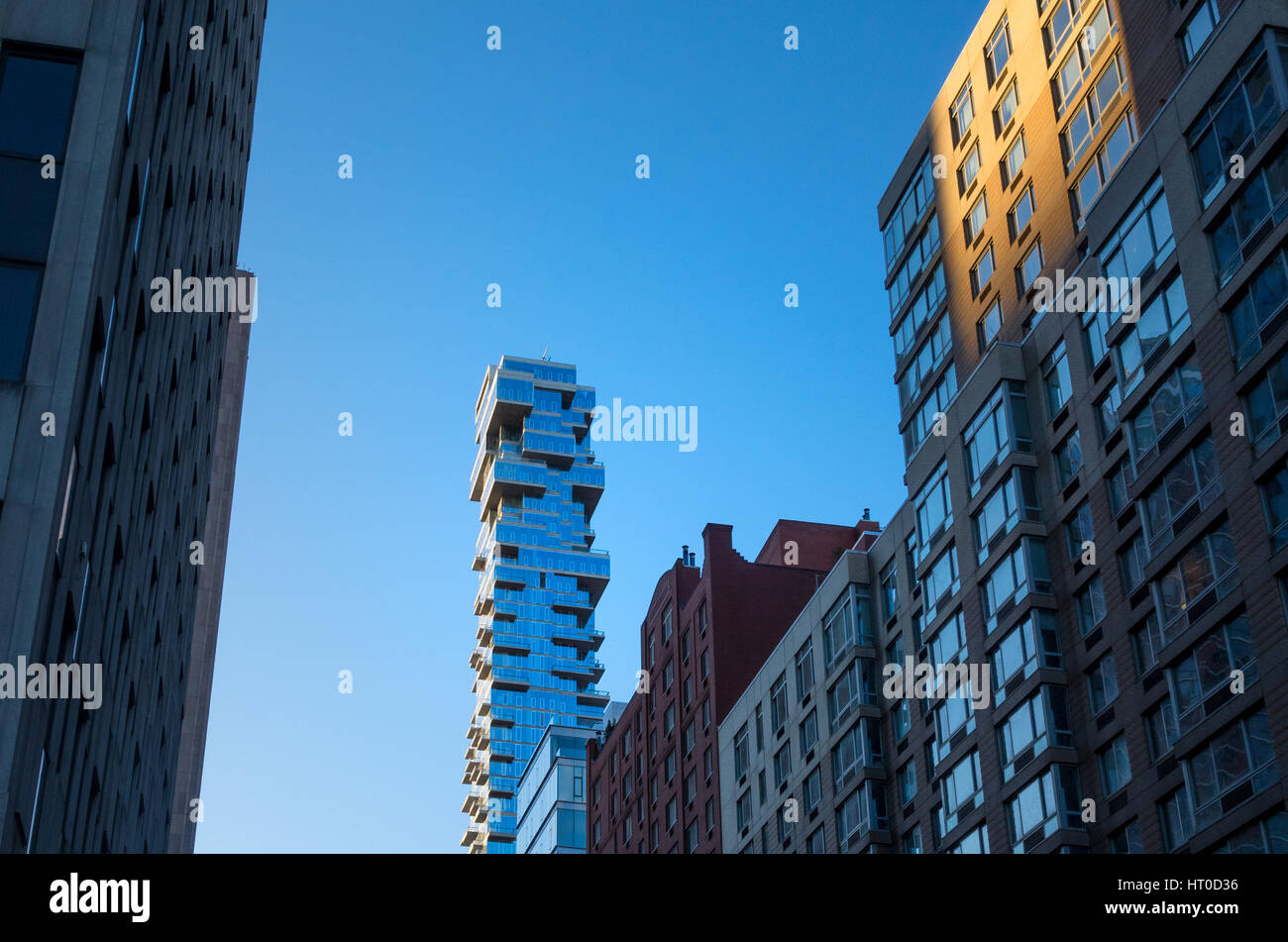 Luxury apartment high rise at 56 Leonard Street in Tribeca in New York ...
