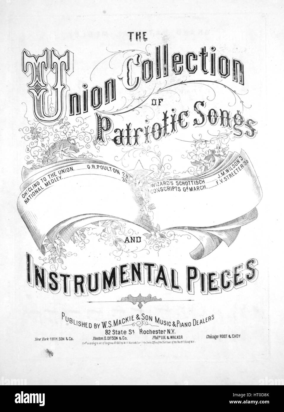 Sheet music cover image of the song 'The Union Collection of Patriotic ...