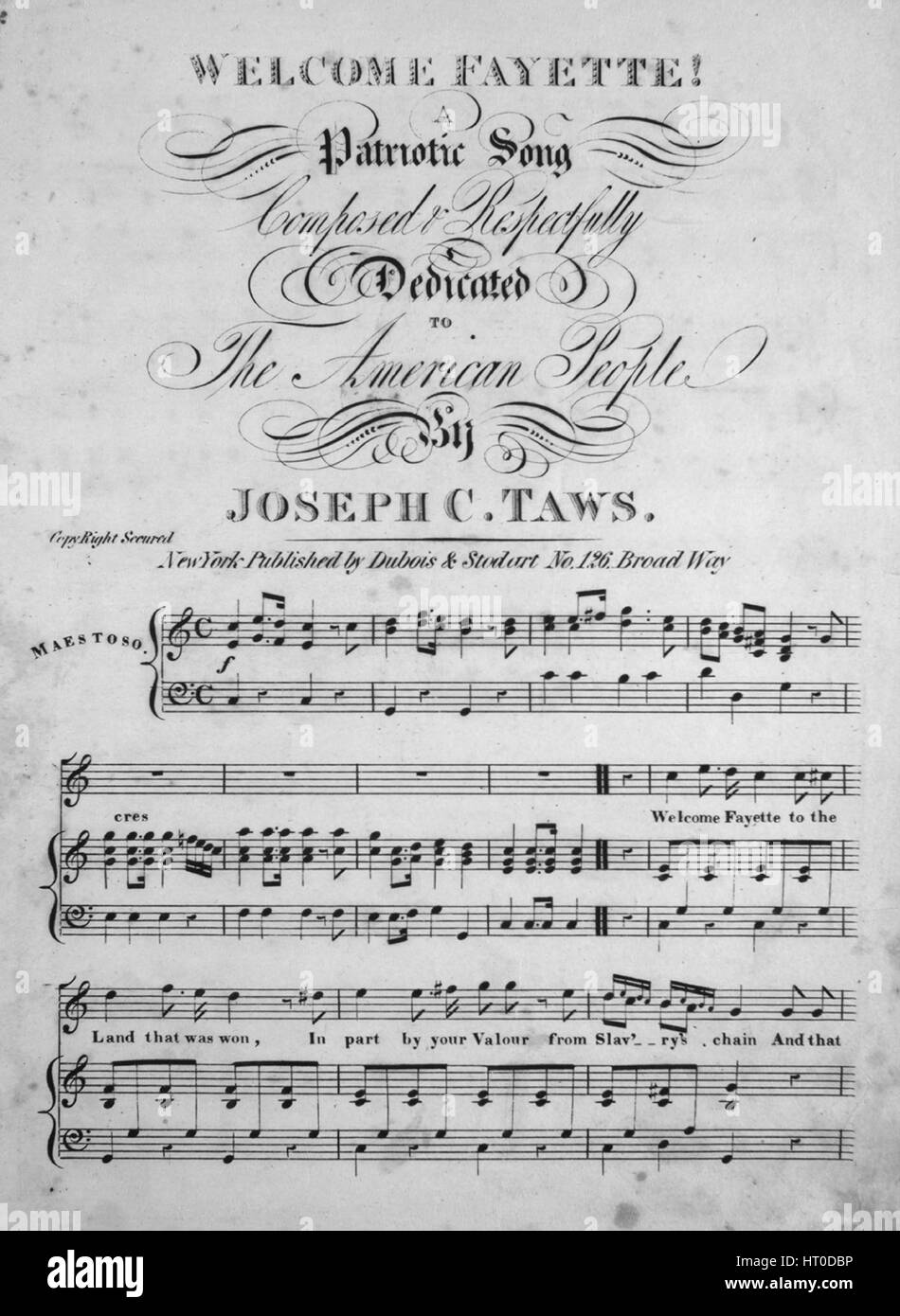 Patriotic sheet music hi-res stock photography and images - Alamy