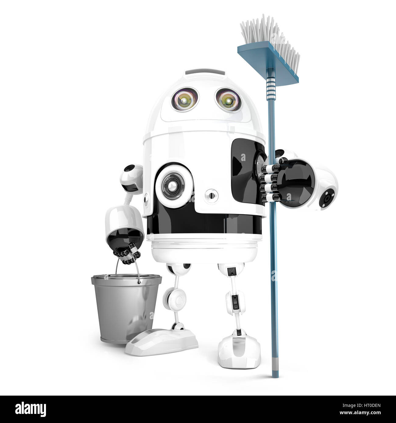 Bucket mop symbol hi-res stock photography and images - Alamy