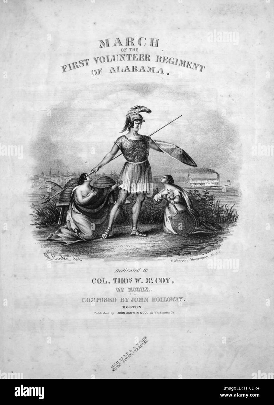 Sheet music cover image of the song 'March of the First Volunteer ...