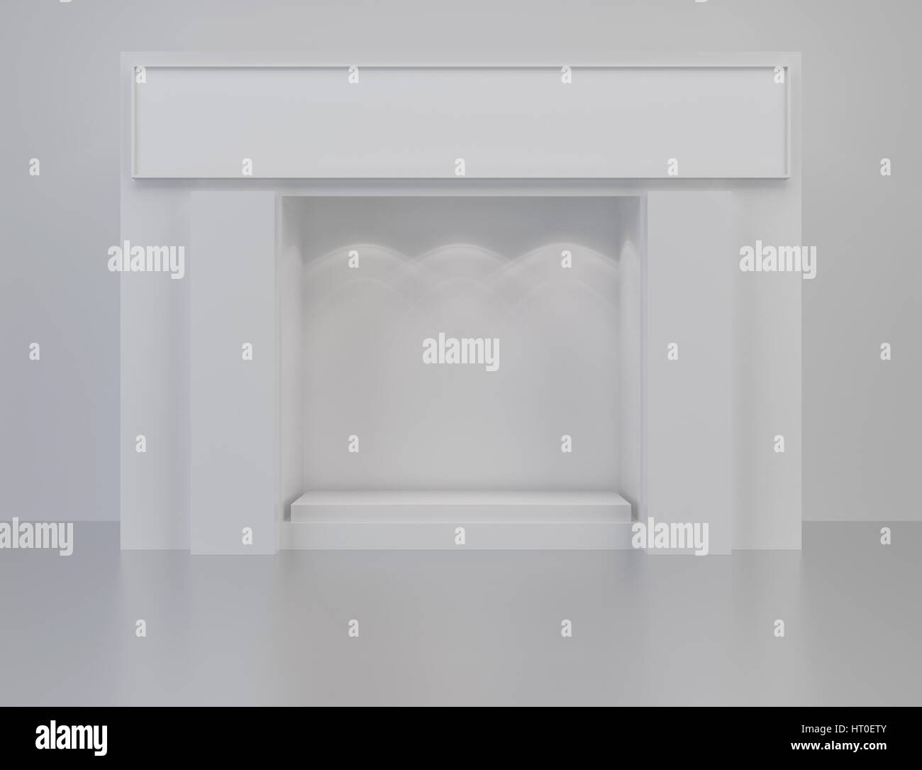 Front view of shop exterior. Mock up, 3D Rendering Stock Photo - Alamy