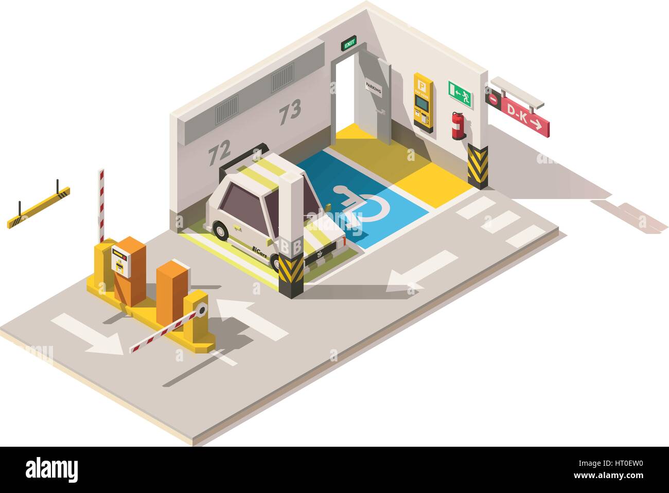 Station car parking Stock Vector Images - Alamy