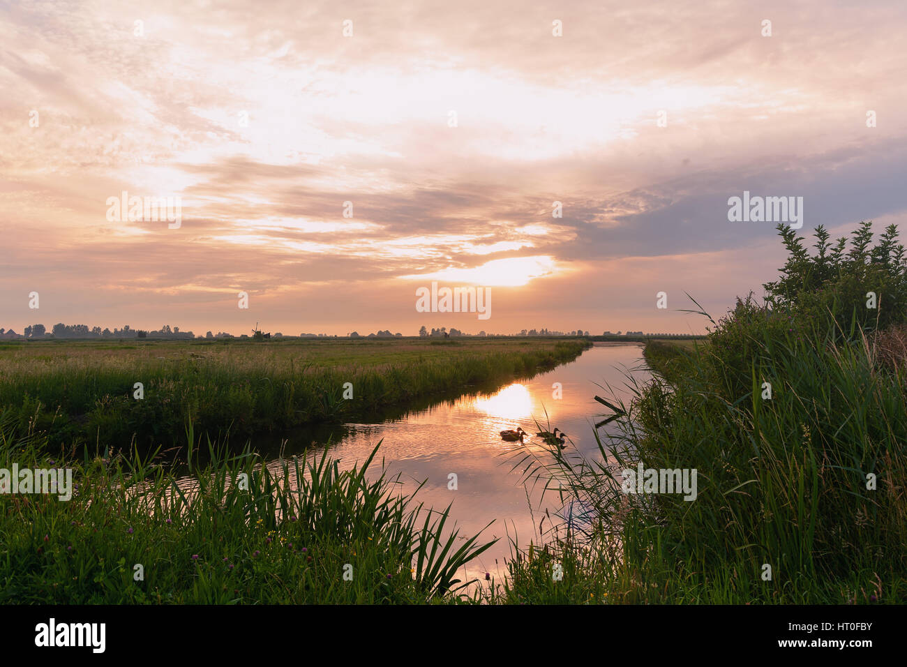 Early morning in a small village and its surroundings Stock Photo - Alamy