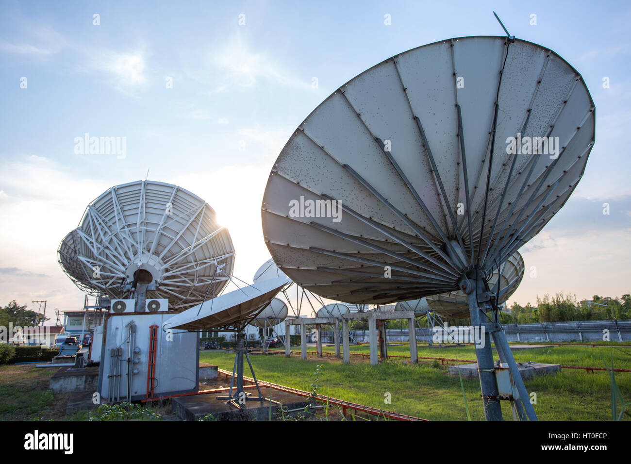 satellite dish antennas Stock Photo - Alamy