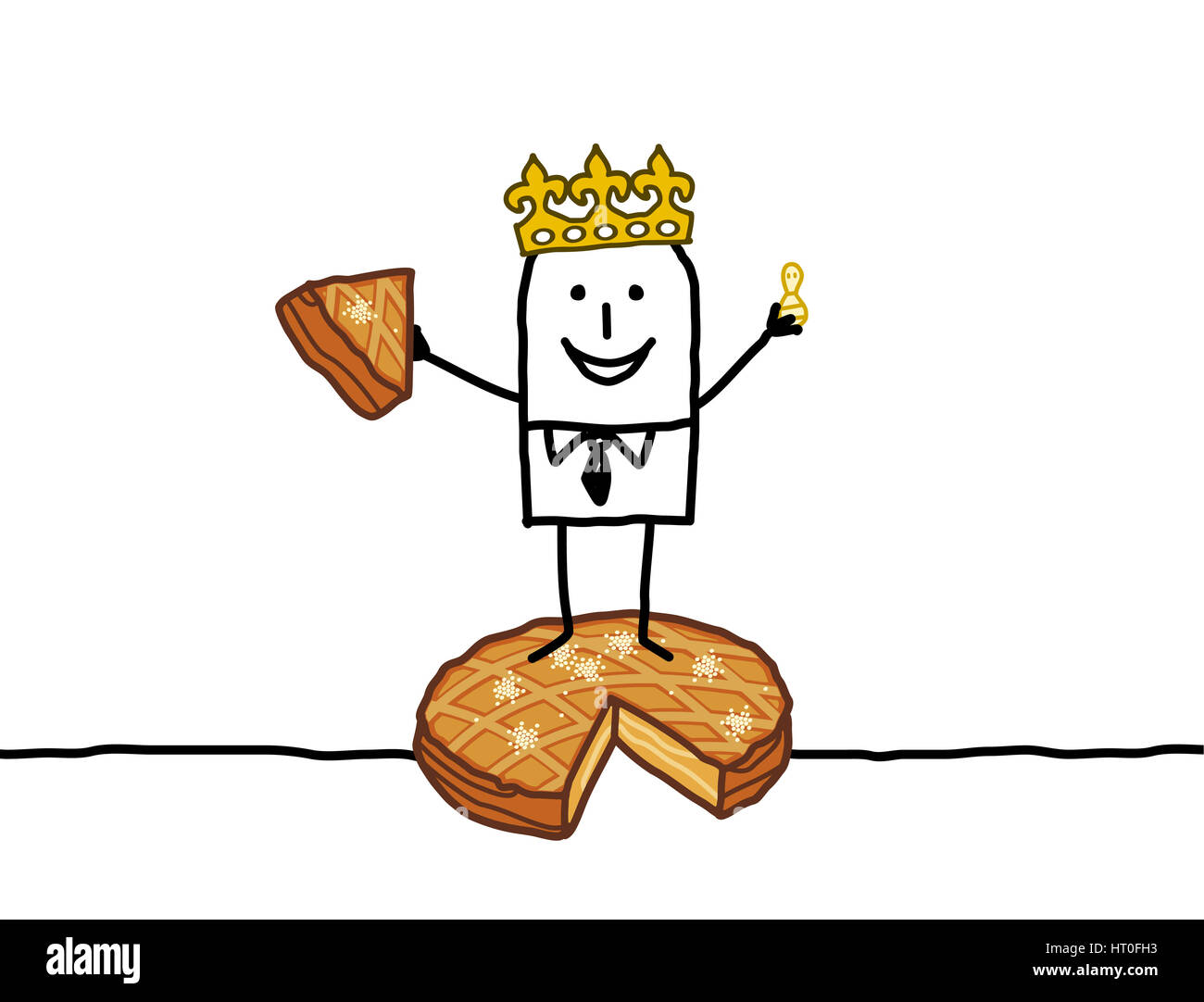 Twelfth night cake cartoon hi-res stock photography and images - Alamy