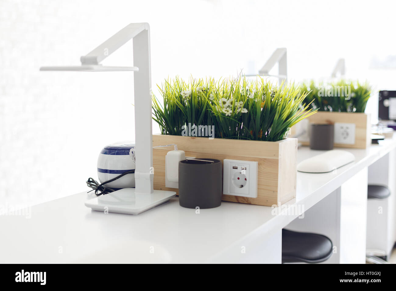 Working place for manicure master Stock Photo - Alamy