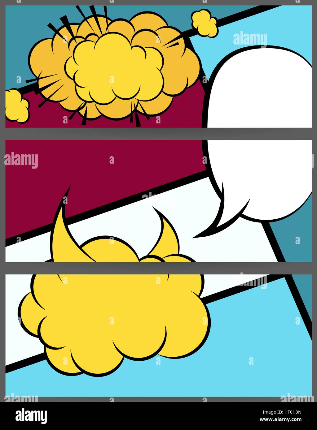 Comic balloon horizontal geometric banner Stock Vector Image & Art - Alamy