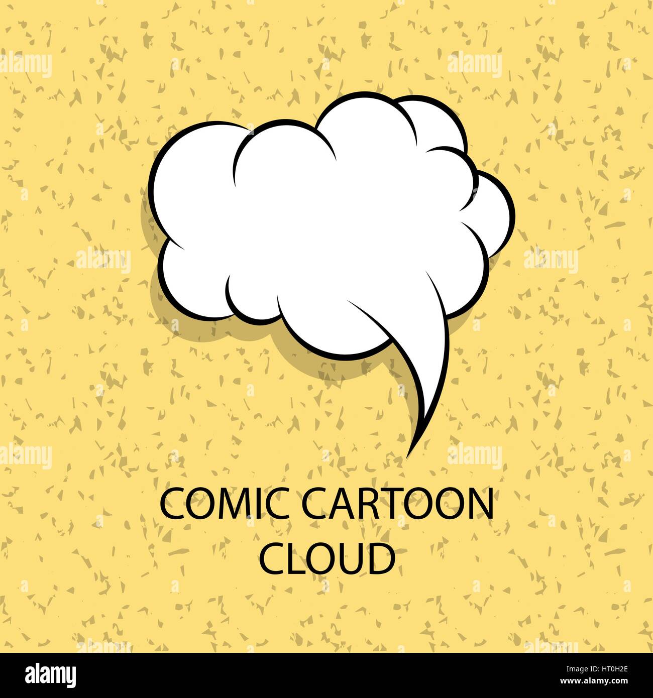 Comic cartoon empty speech bubble Stock Vector Image & Art - Alamy