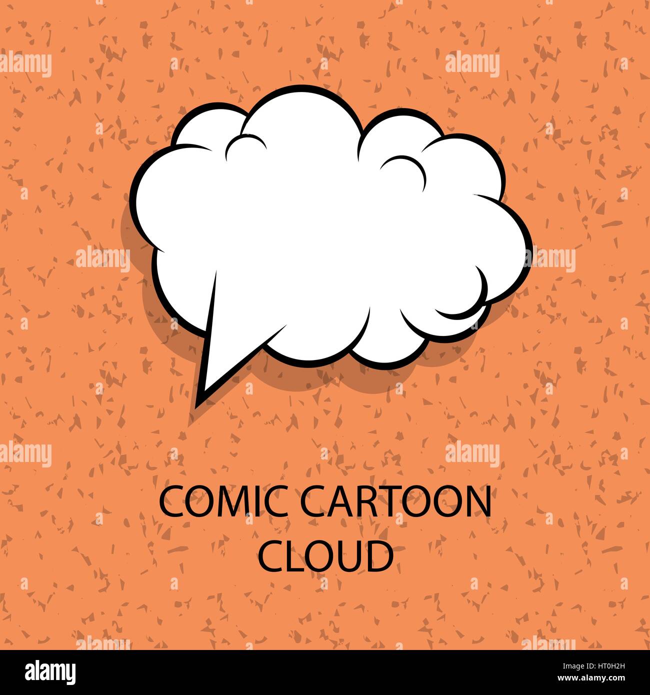 Comic cartoon empty speech cloud Stock Vector Image & Art - Alamy
