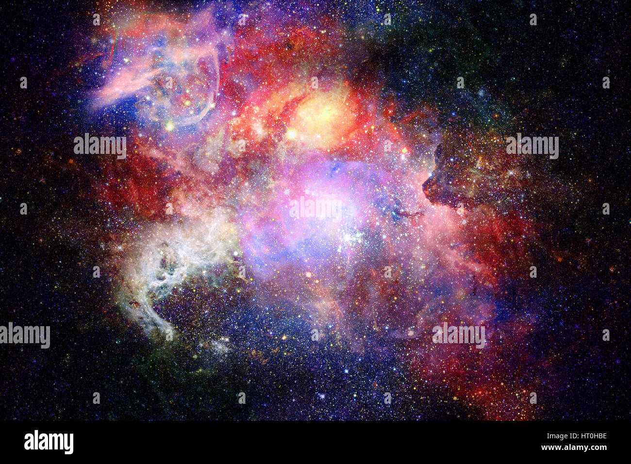 Nebula and galaxy in space. Elements of this image furnished by NASA ...