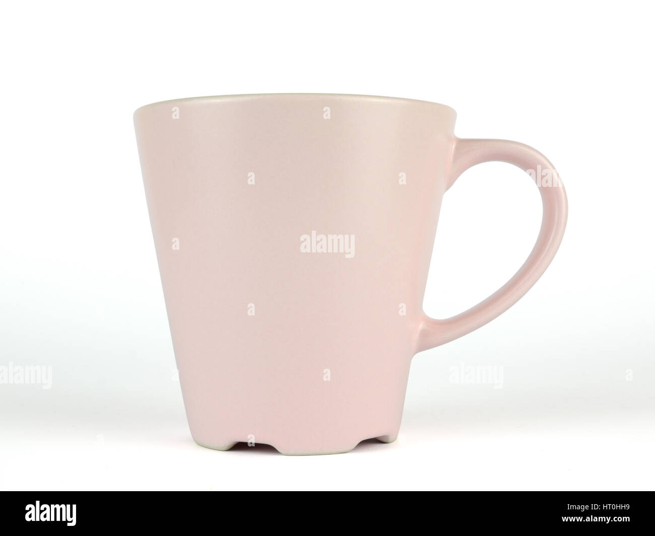 Pink fine porcelain cup on white background Stock Photo - Alamy