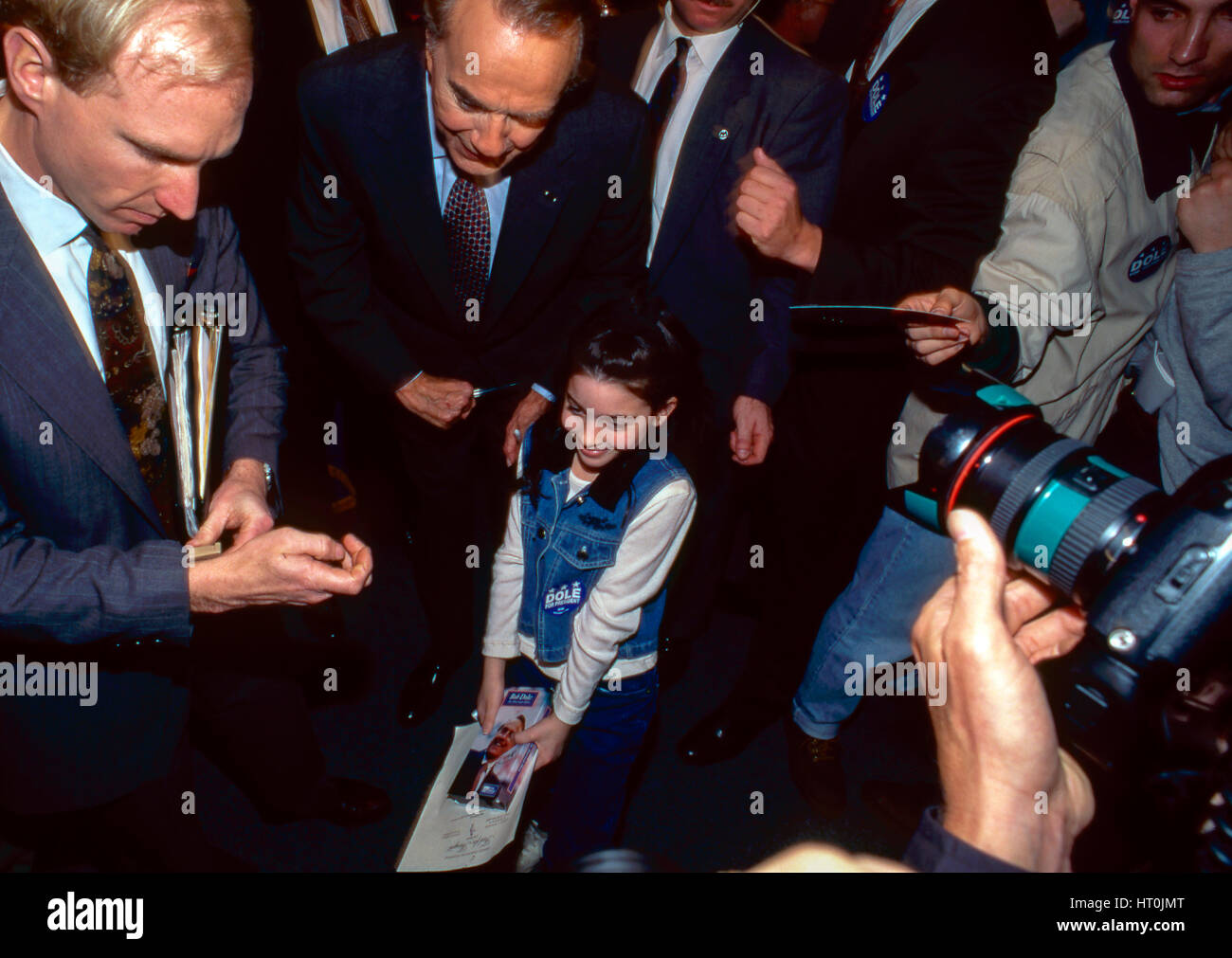 Senator Robert Dole Republican presidential candidate with his daughter ...