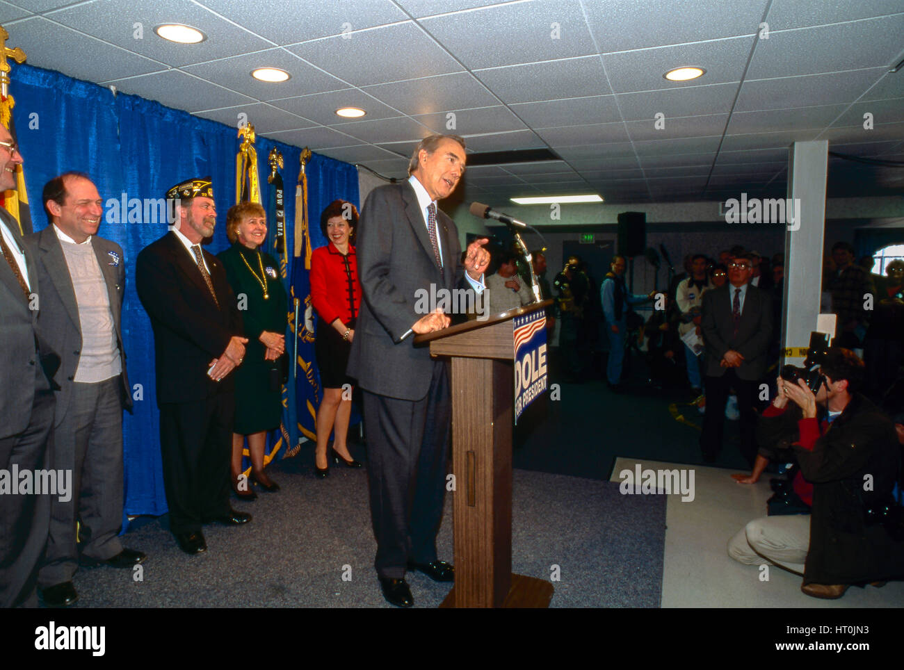 Senator Robert Dole Republican presidential candidate with his daughter ...