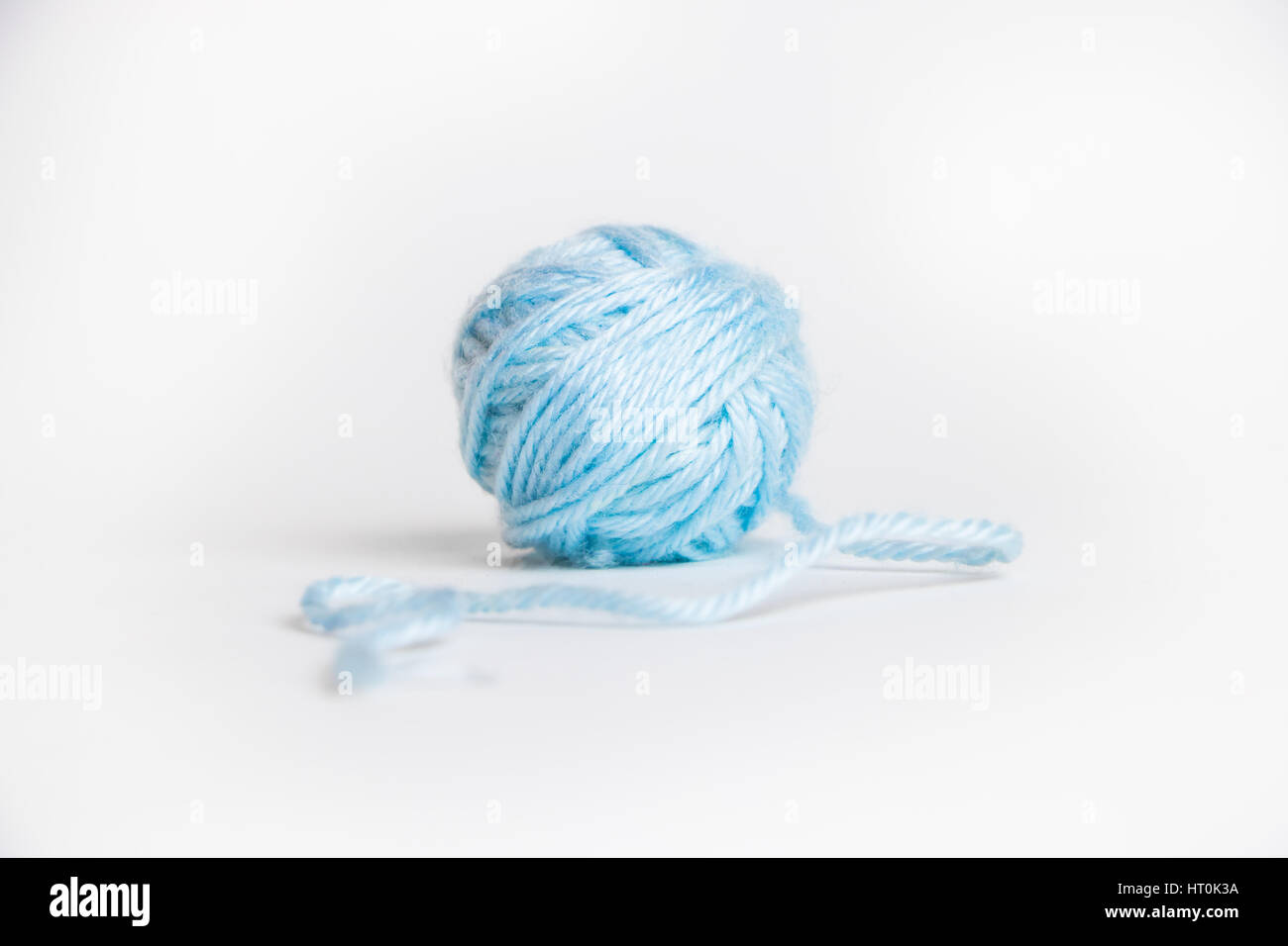 Blue ball yarn hi-res stock photography and images - Alamy