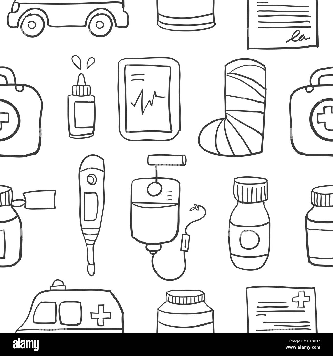 Doodle of object medical style vector art Stock Vector Image & Art - Alamy