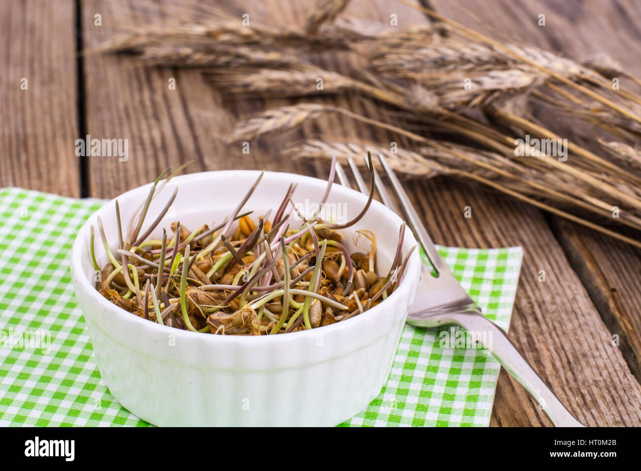 Wholesome food-grains germinated Stock Photo - Alamy